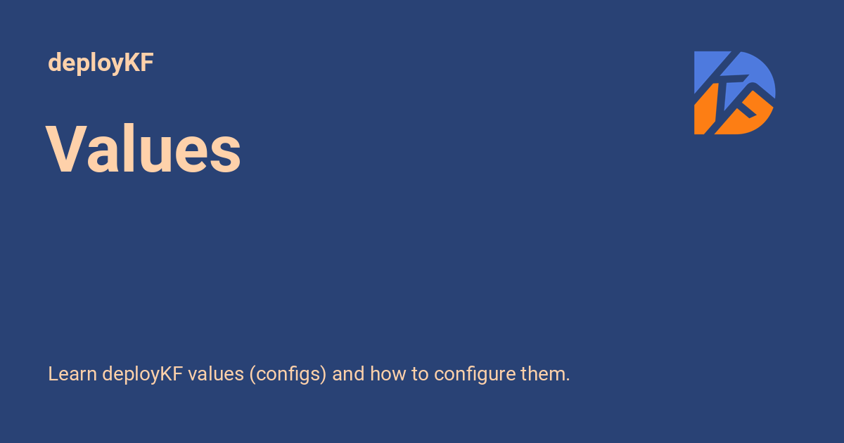 Values - deployKF